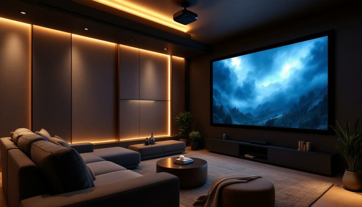 Les avantages des écrans de projection muraux pour votre cinéma maison